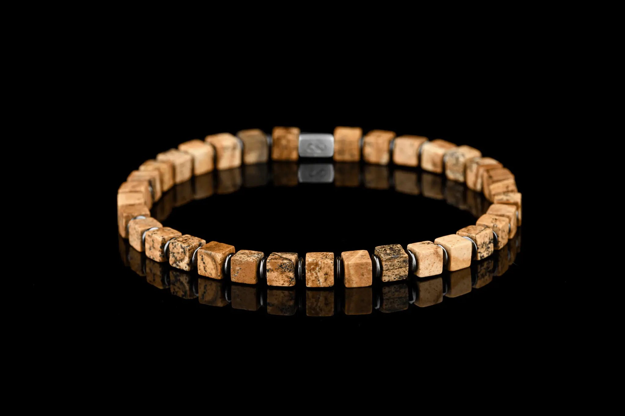 Landscape Jasper - Cube Bracelet X (4mm)