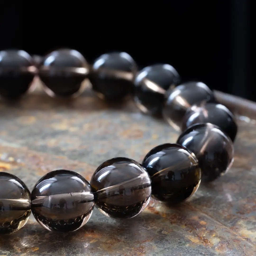 Classic Smoky Quartz Bracelet I (12mm)
