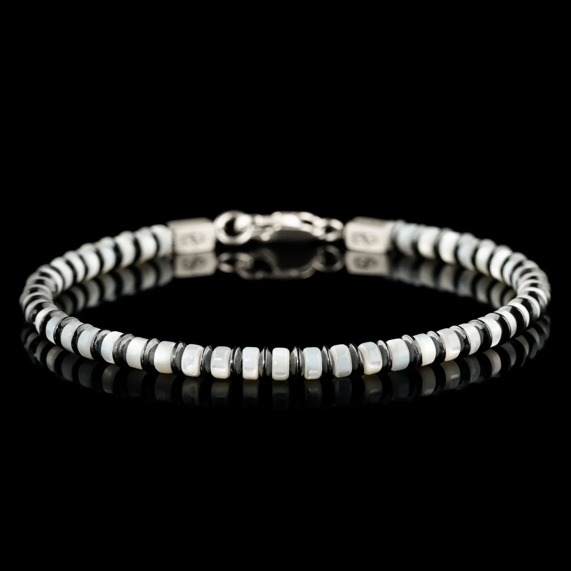 Mother of Pearl Bracelet for Men V | 4mm | Aurum Brothers